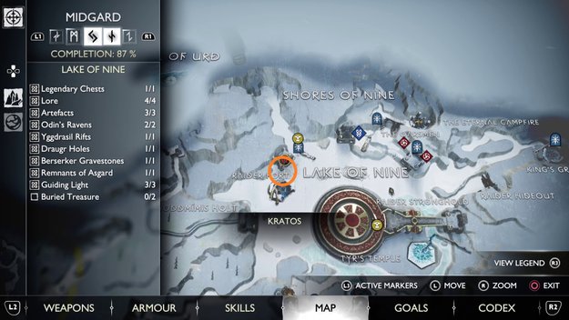 Dewa Perang Ragnarok | Semua Peta Harta Karun - Lokasi Dan Solusi ...